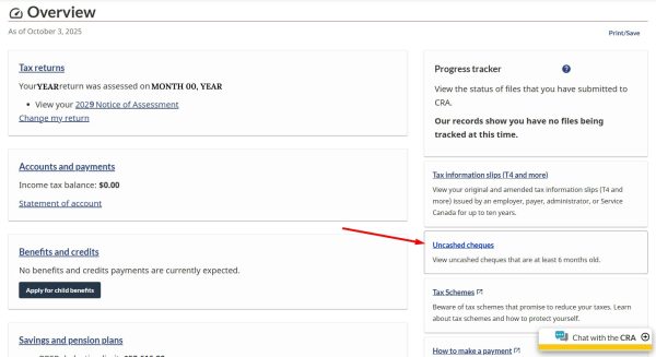 Claim CRA Uncashed Cheques Fast (2025 Guide)